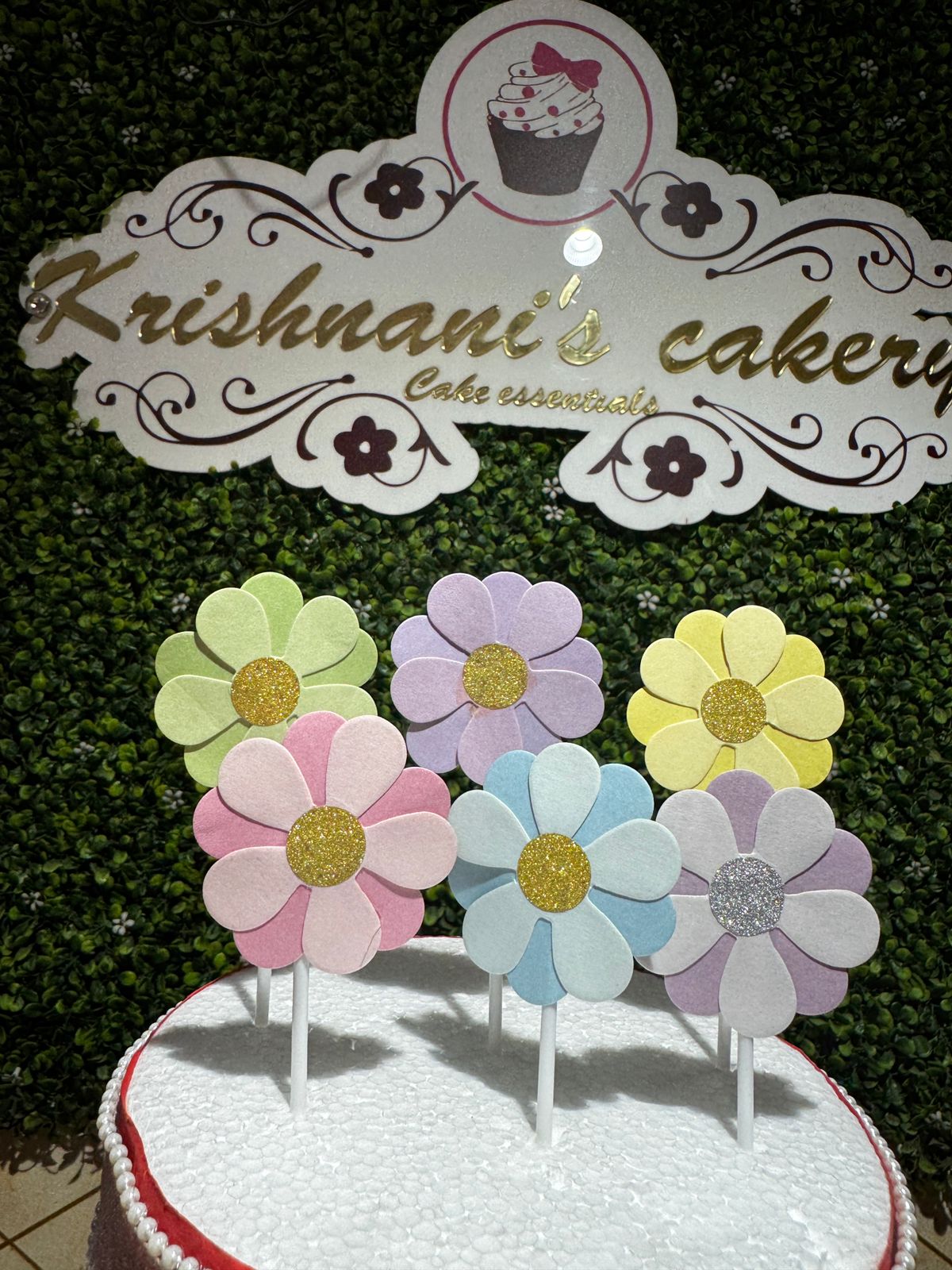 Flower Cake Topper – Krishnani Cake Decor